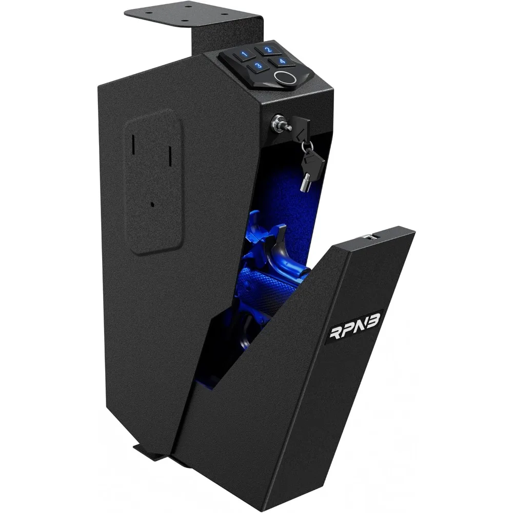 RPNB-Mounted-Gun-Safe-California-DOJ-Certified-Handgun-Safe-Auto-Open ...