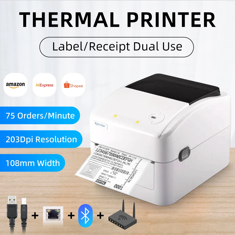 Xprinter-4-Inch-Thermal-Label-Printer-Shipping-label-printer-Barcode ...