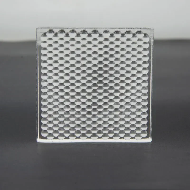 64X64mm Optical Glass Fly's-eye Lens Compound Eye Glass Fresnel Lens ...