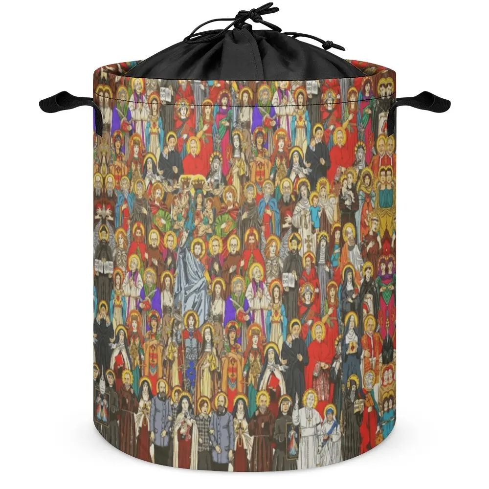 Saints-All-Saints-Catholic-Saints-Scarf-for-Sal-Storage-Box-Graphic ...