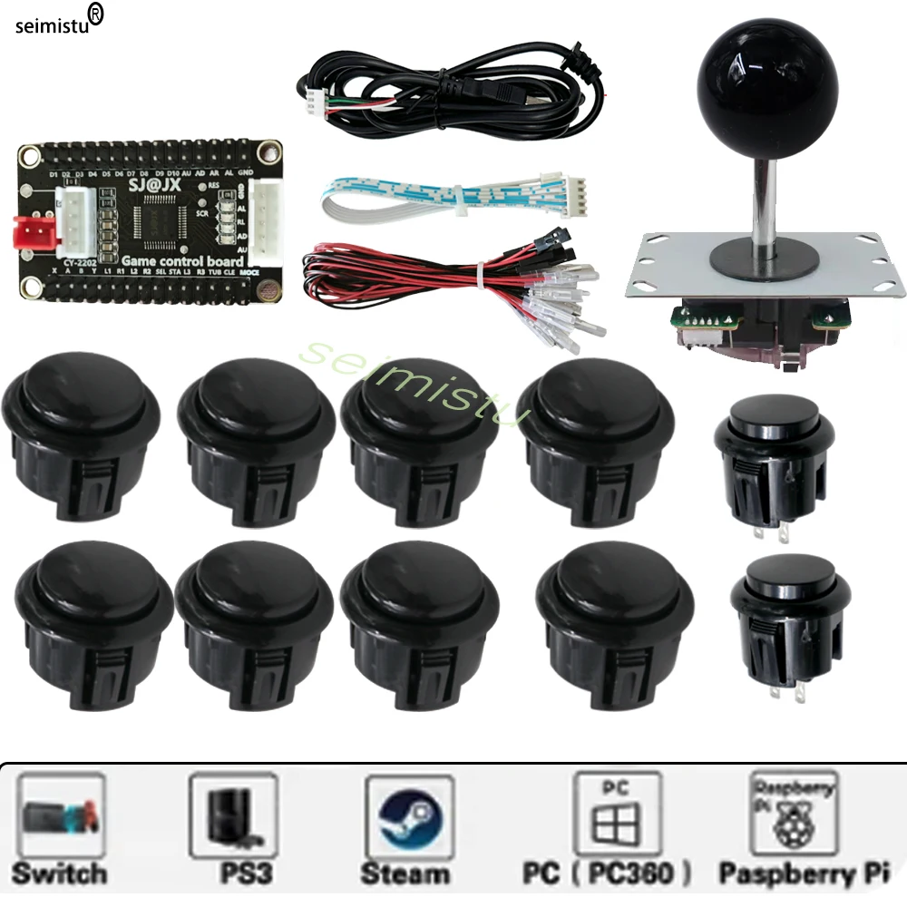Juego-Arcade-Sanwa-Neo-Geo-Joystick-de-copia-Kit-de-bricolaje-Raspberry ...