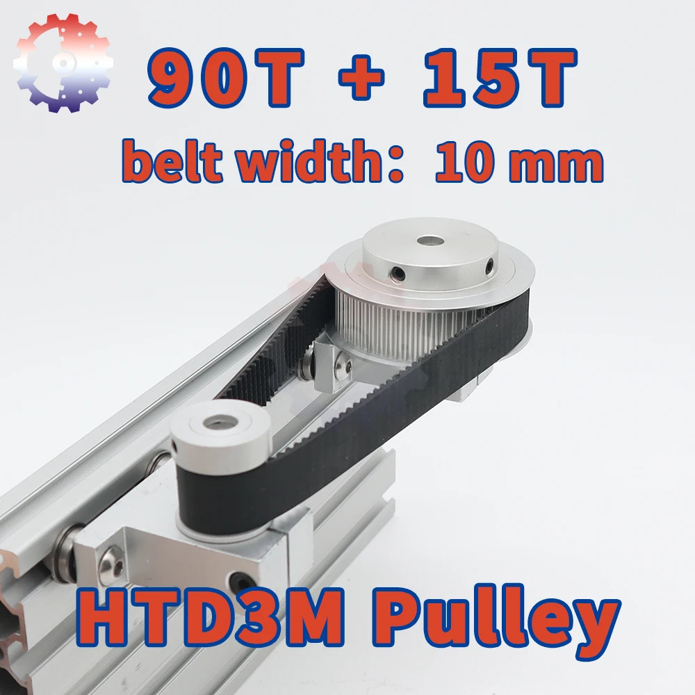 90T-15T-HTD3M-Pulley-Set-Belt-Width-10mm-90Teeth-15Teeth-3M-Timing ...