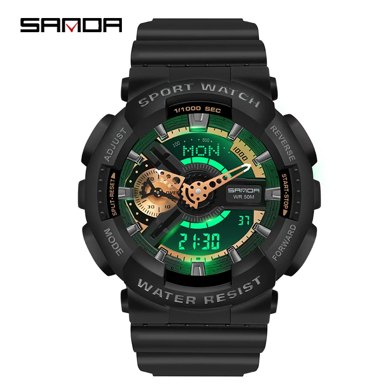 Sanda-new-multi-function-Luminous-Sport-Electronic-Watch-diving-with-raise-hand-lamp-wrist-watch ...