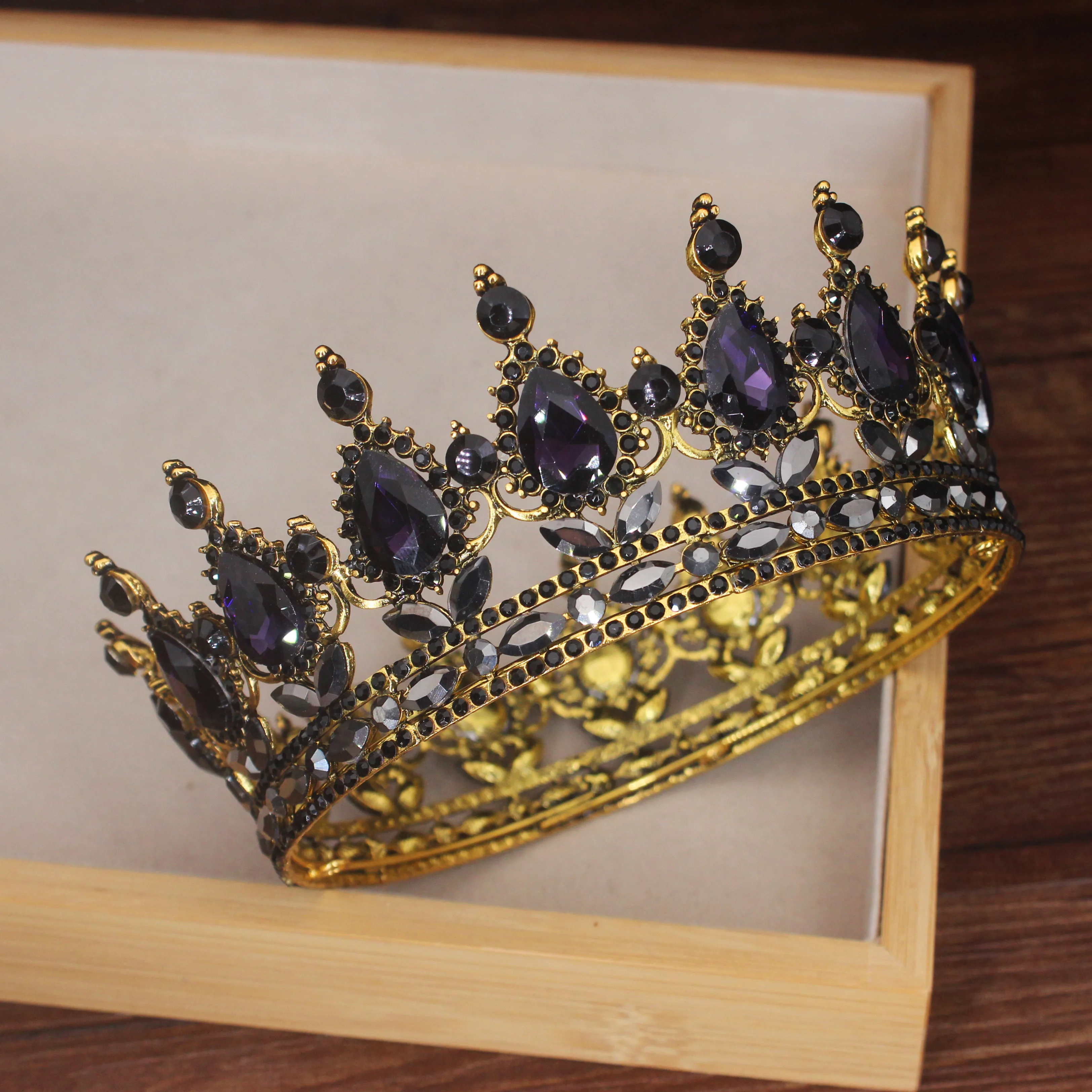 Tiaras-y-coronas-reales-Vintage-para-hombres-y-mujeres-diadema-barroca ...