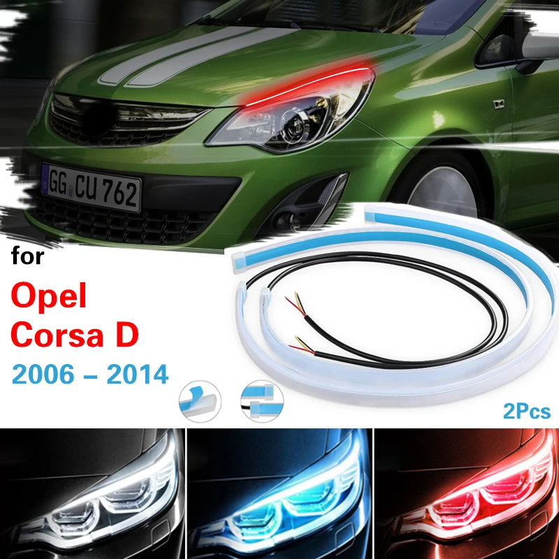 Car-LED-Light-Strip-Daytime-Running-Lights-Flexible-Auto-Headlight ...