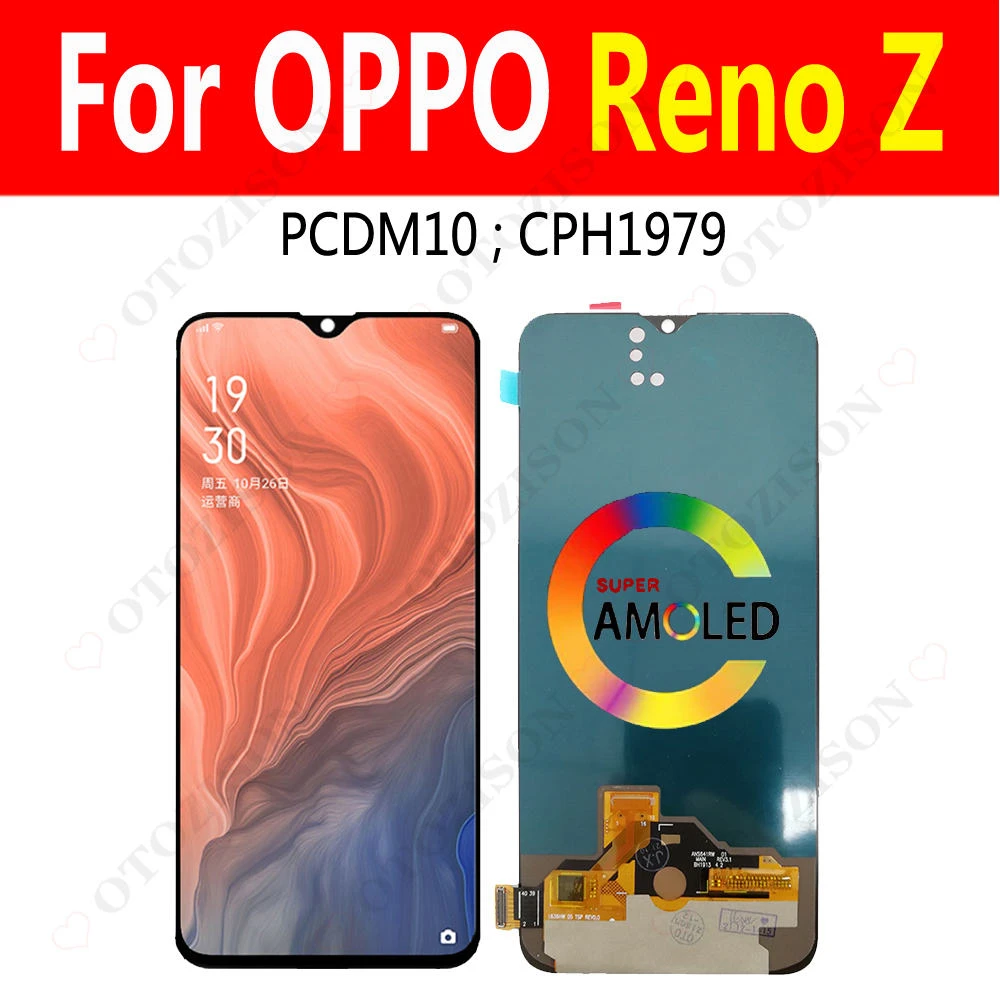 Super Amoled Display For Oppo Reno Z Lcd Pcdm10 Cph1979 Screen Touch ...