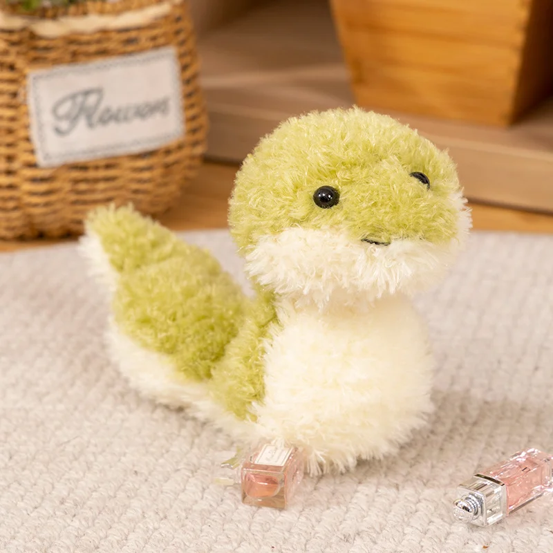 Cartoon-green-Snake-Plush-Toy-Green-Snake-soft-Plushie-Pillow-Children ...