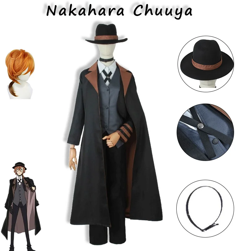 Nakahara-Chuuya-Cosplay-Bungo-Stray-Dogs-Costume-Windbreaker-Jacket ...