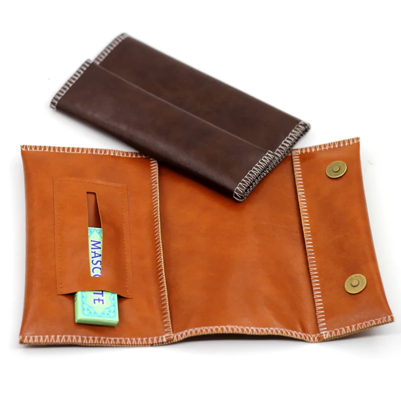 Portable Herb Tobacco Pouch Bag Case Leather Tobacco Pipe Smoking Bag ...