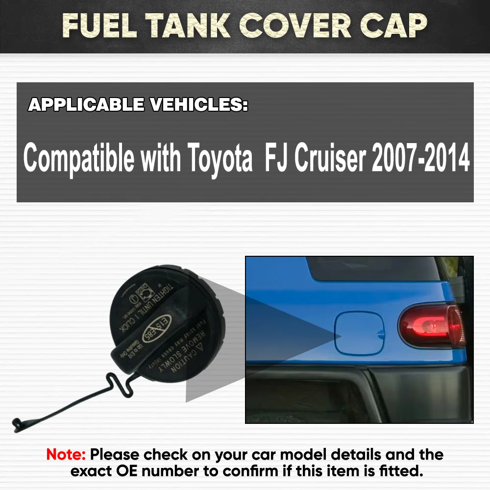 77300-06040 Car Fuel Tank Gas Filler Cap Lid Tether Threaded For Toyota ...
