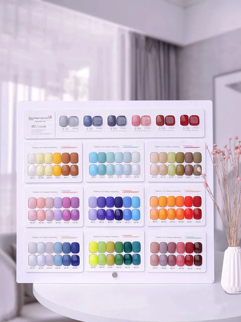 48-60-88-96-Colors-Nail-Display-Rack-Acrylic-Gel-Polish-Display-Chart ...
