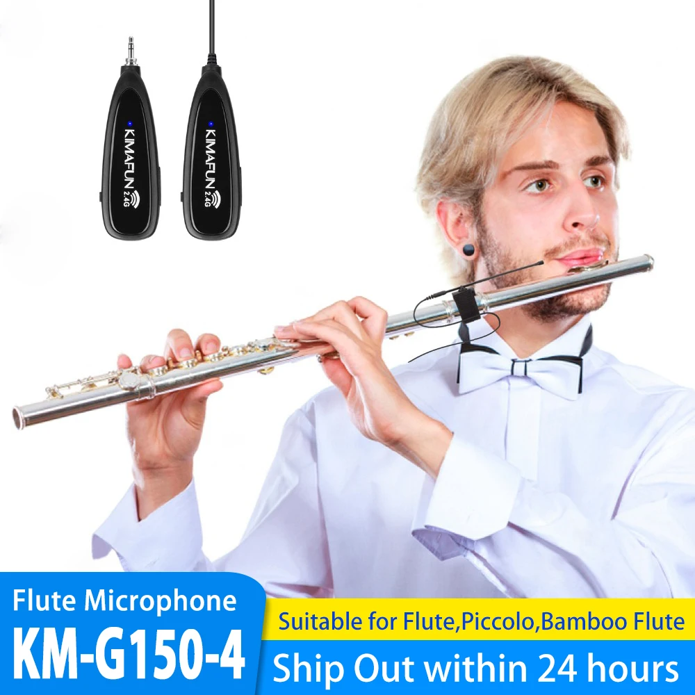 KIMAFUN-2-4G-Mini-Wireless-Flute-Microphone-Omnidirectional-Condenser ...