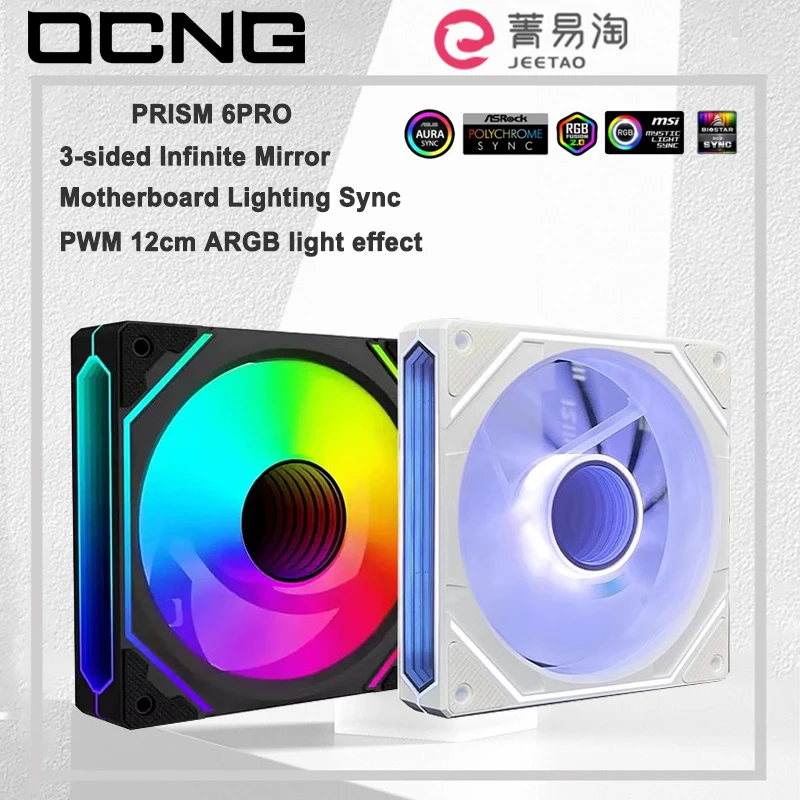 OCNG-Prism-6PRO-ARGB-PC-Case-Fan-120mm-3-sided-Infinite-Mirror-5V-3PIN ...