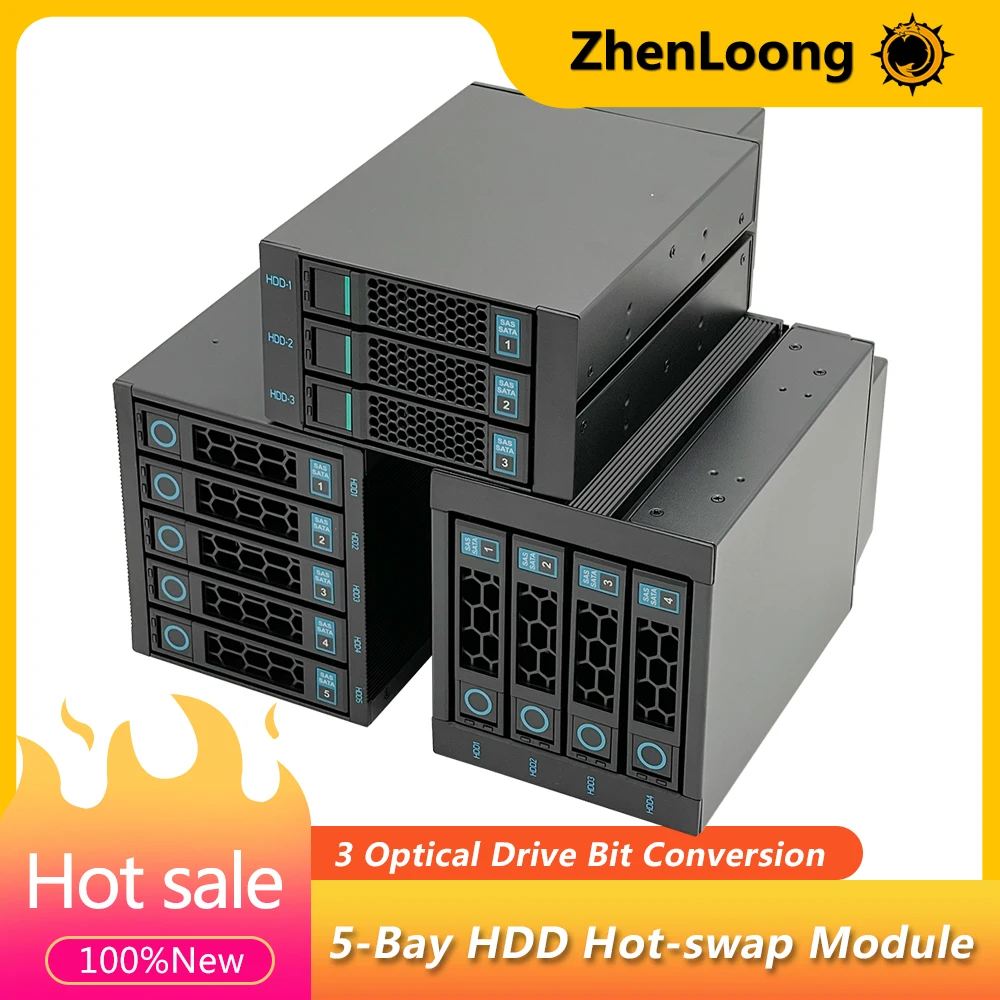 Hot Swap Hard Disk Cage, 3.5 ", SATA, SSD, HDD, Armazenamento de dados ...