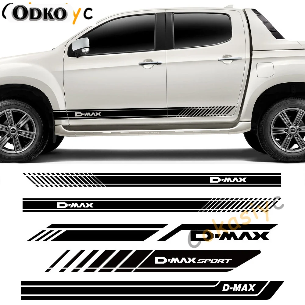 Body Side Stickers For Isuzu Dmax D Max Truck Hood Car Tailgate Decor ...