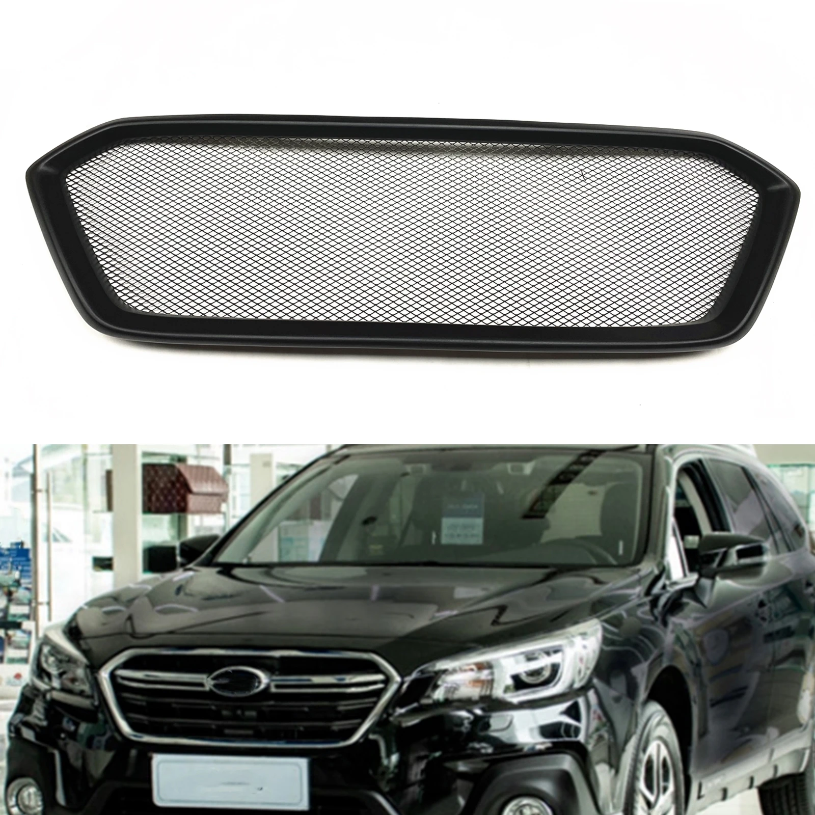 Car-Front-Racing-Grille-Grill-Upper-Bumper-Hood-Mesh-Grid-For-Subaru ...