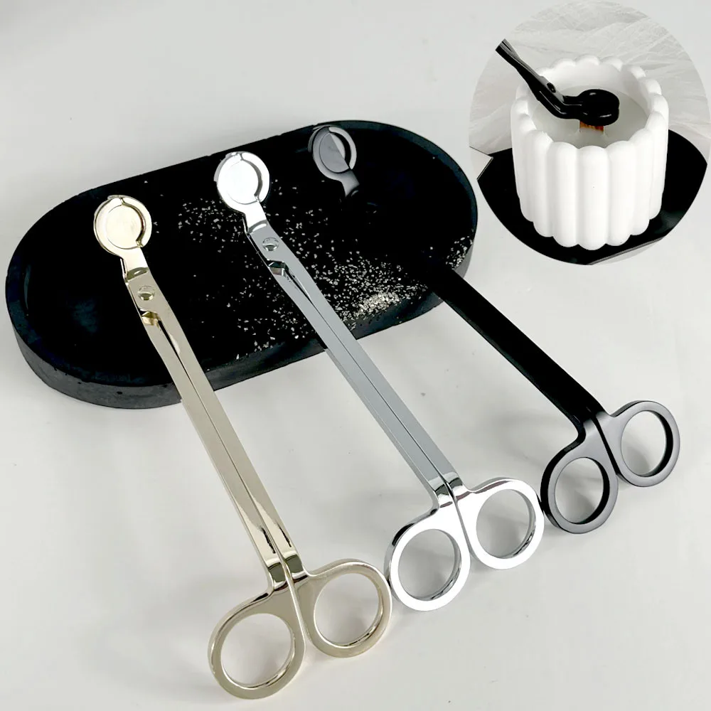 18cm-Candle-Wick-Scissors-Clip-Stainlesss-Steel-Candle-Core-Trimmer-DIY ...