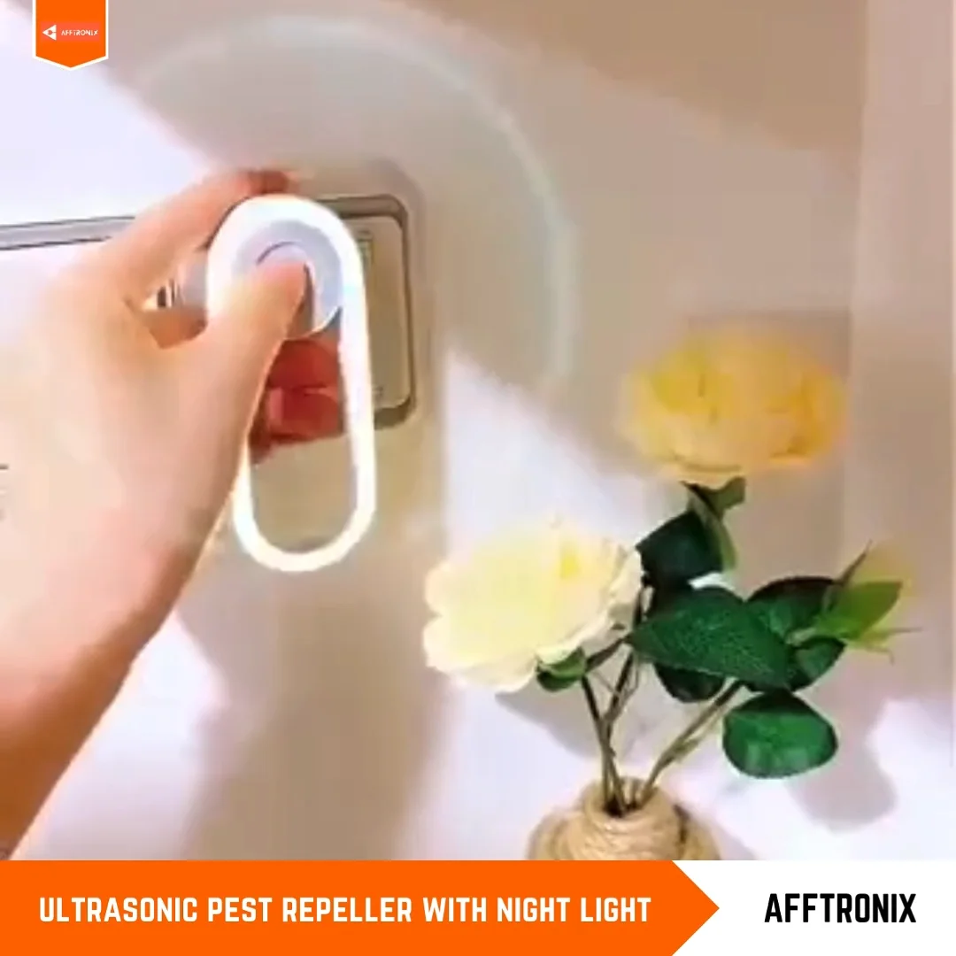 Ultrasonic Mosquito Killer with LED Night Light | Auto On/Off Sensor ...