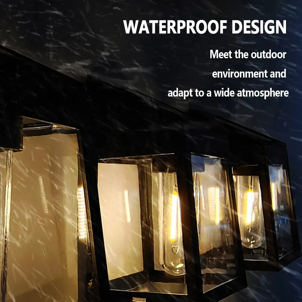 Solar-Wall-Lights-Led-Tungsten-Filament-Bulb-Waterproof-Human-Induction-3-Modes-Outdoor-Solar ...