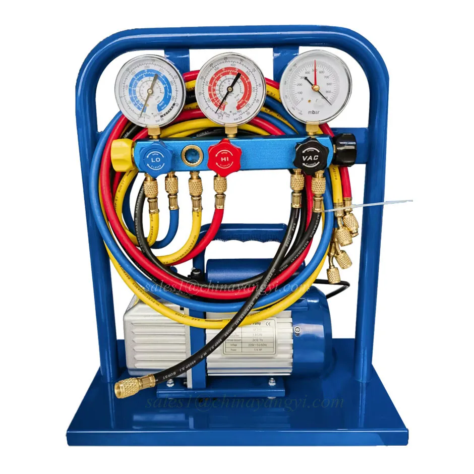 Air-Conditioning-Refrigerant-Charging-Recovery-Station-Set-Dual-Stage ...