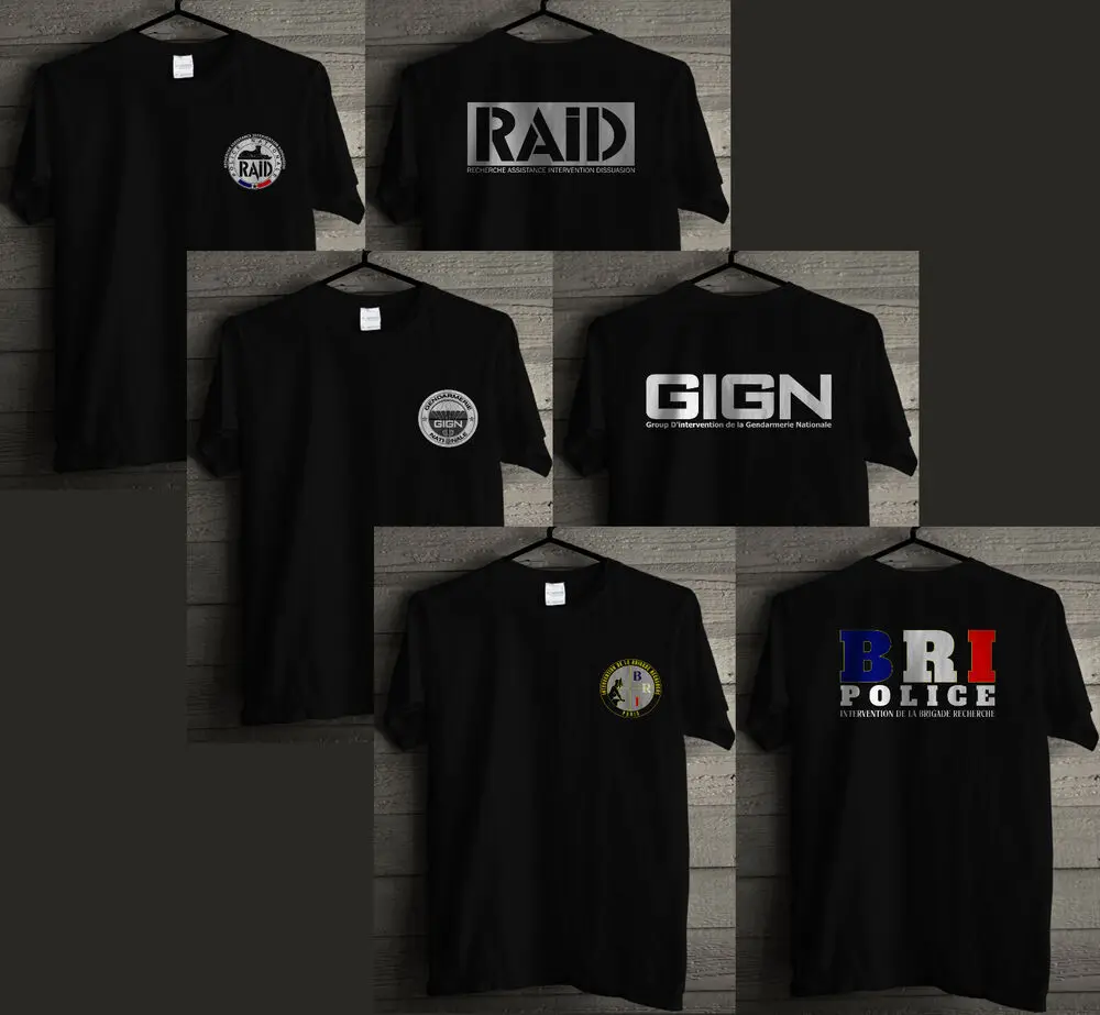 New-France-French-Special-Elite-Forces-Unit-GIGN-Raid-BRI-T-Shirt-Short ...