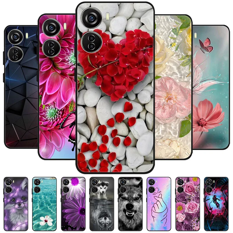 For-ZTE-Blade-V40-Design-Case-8046-Silicon-Shockproof-Back-Cover-Phone ...