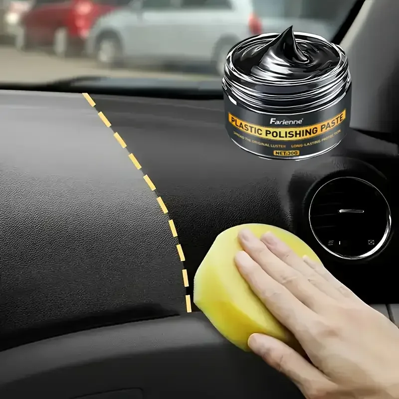 Automotive plastic rubber repair agent - black repair wax inside the ...