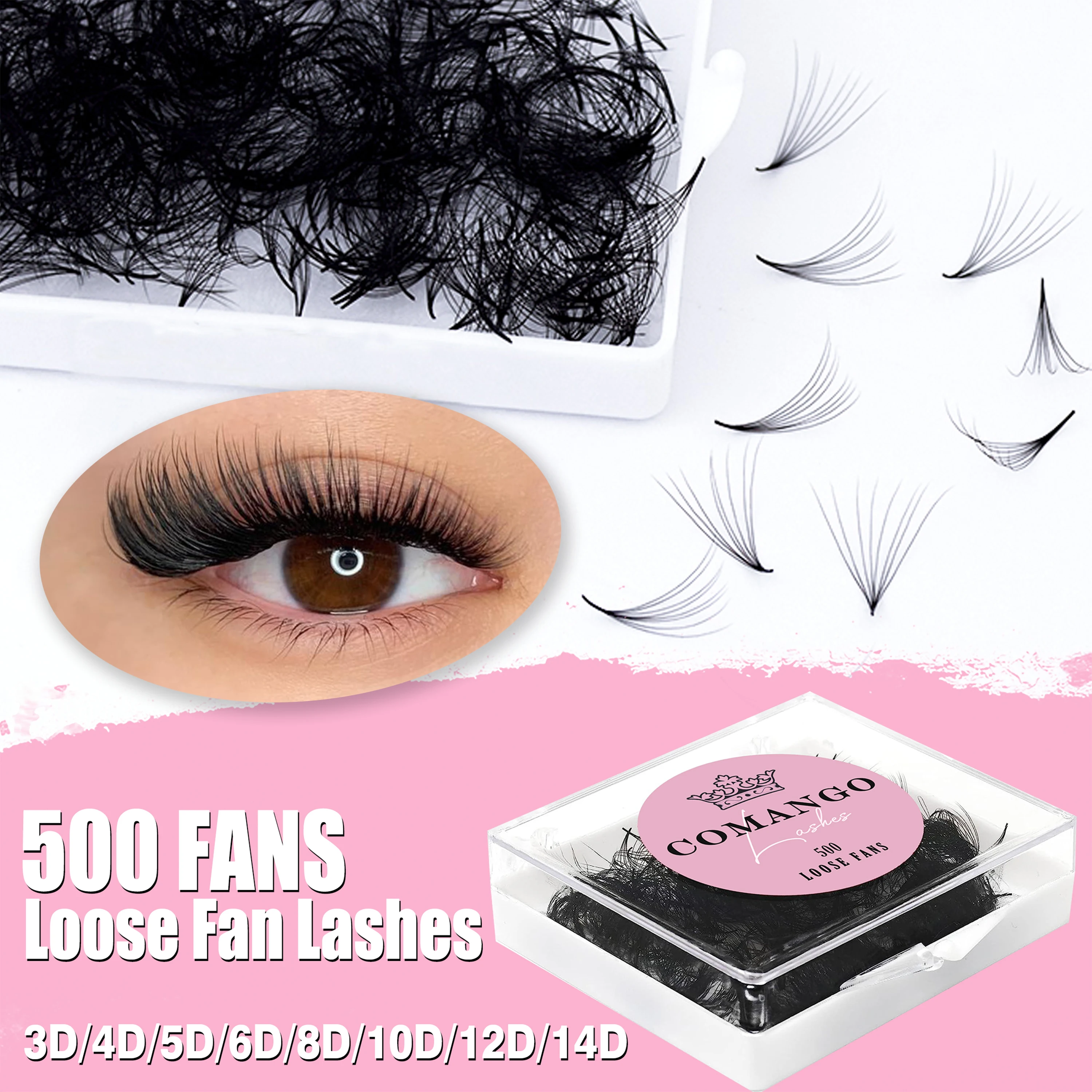CoMango-500Fans-Promade-Fans-Eyelashes-Extension-Bulk-3D-6D-10D-12D-14D ...
