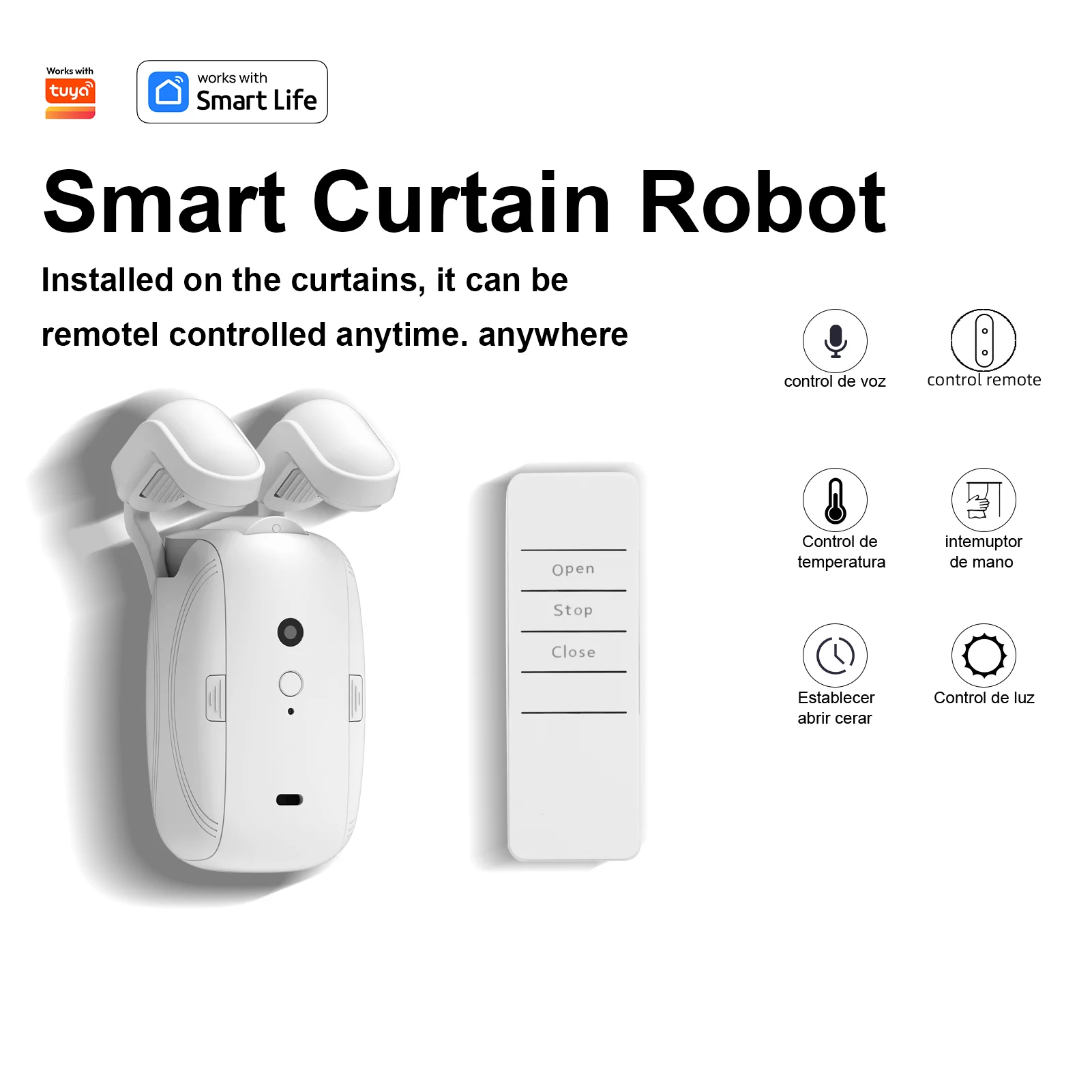 Smart-curtains-Automatic-curtain-robots-Remote-control-Electric-switch ...
