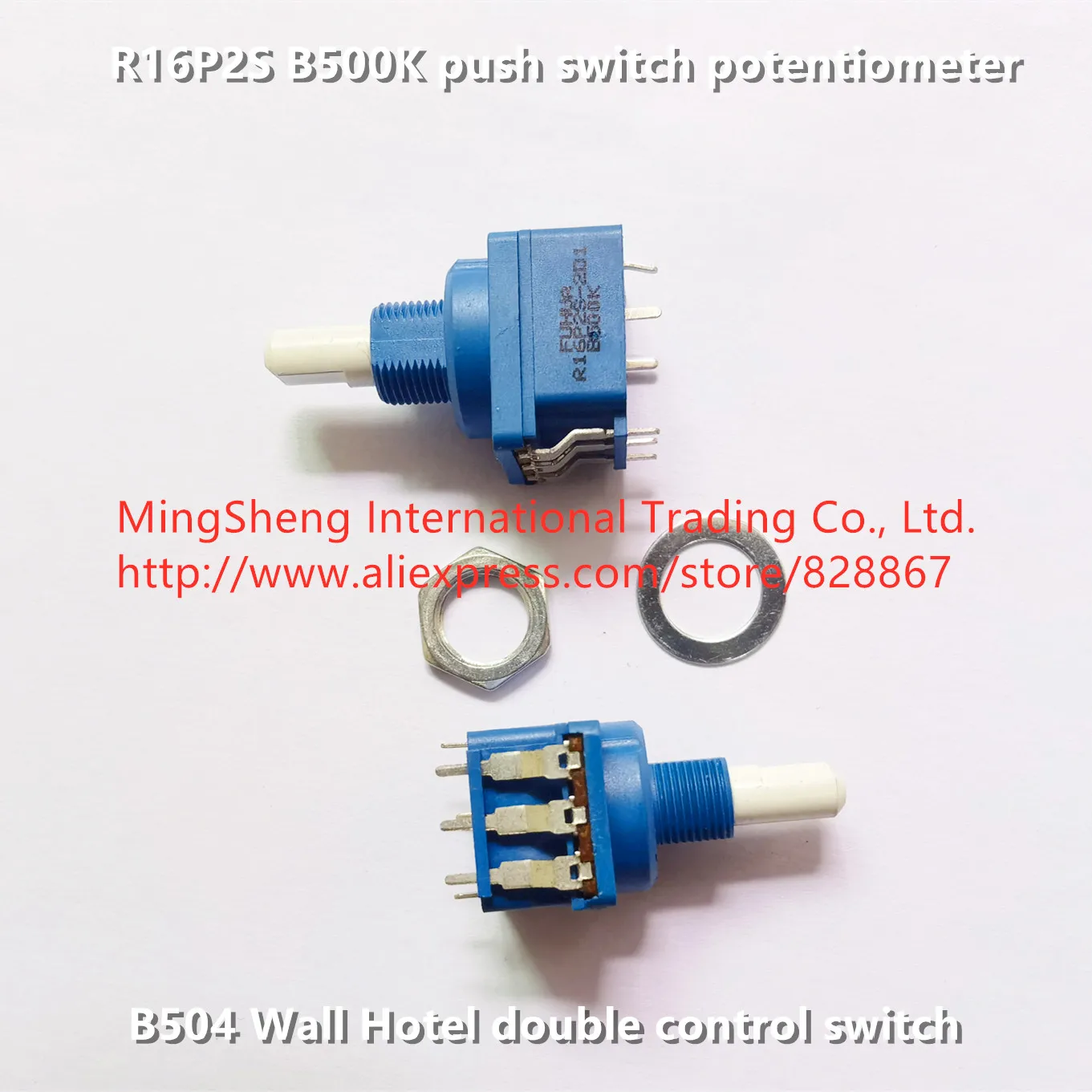 Push Switch Potentiometer | Double Control Switch | B500k Switch ...