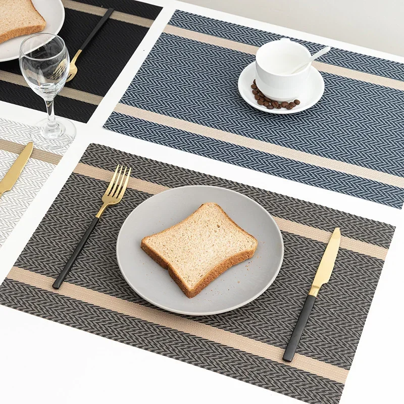 Set-of-2-6-PVC-Dining-Table-Mat-Hot-Pad-Kitchen-Accessories-Placemats ...