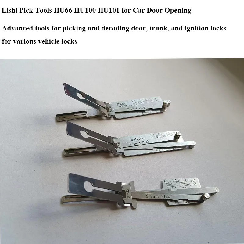 Lishi 2-in-1 Lock Picking Tools vehicles Locksmith Pick HU66 HU101 ...