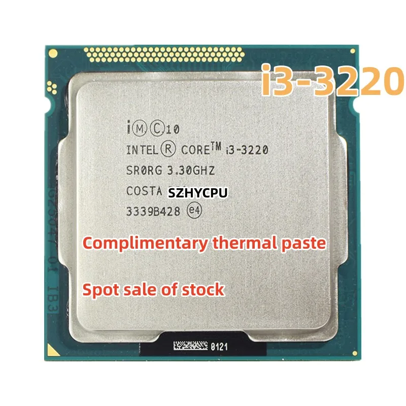 Intel Core i3 3220 i3 3220 3.3 GHz Used Dual Core CPU Processor 3M 55W ...
