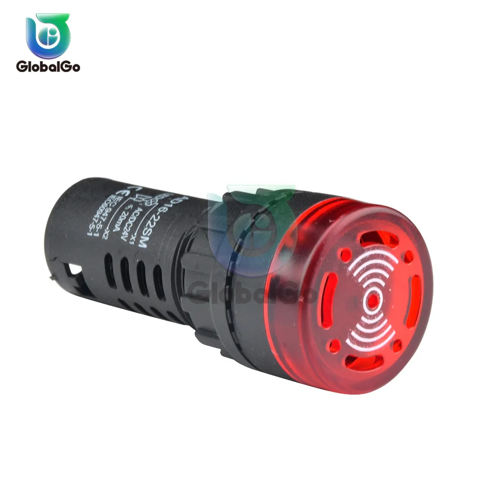 Red-LED-Active-Buzzer-Speaker-Warning-Device-Light-AD16-16SM-12V-24V ...