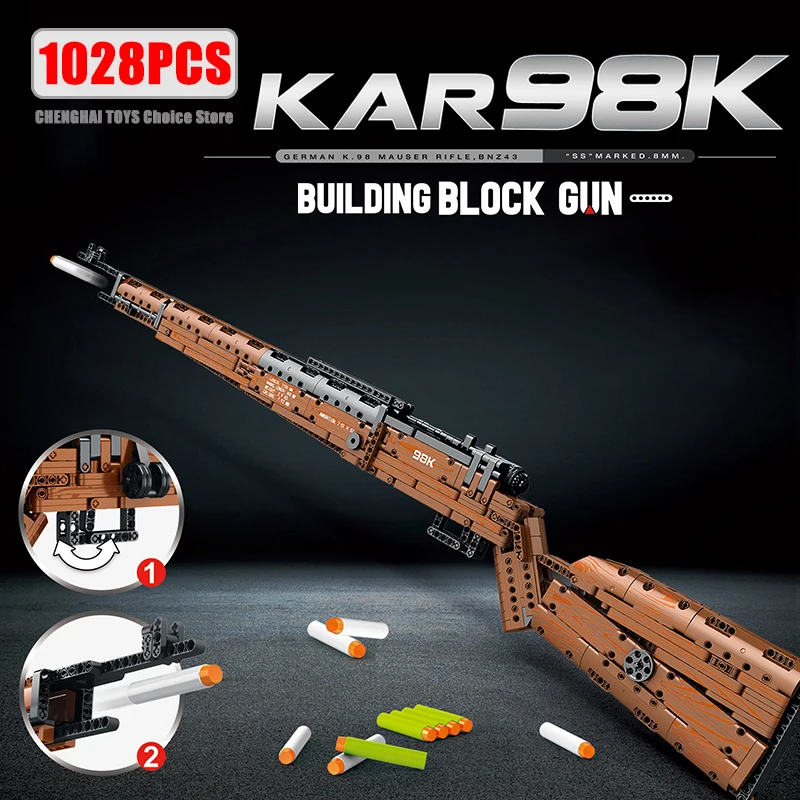 1028PCS-Kar98K-Building-Blocks-Model-Can-Shoot-Heavy-Sniper-Rifle ...