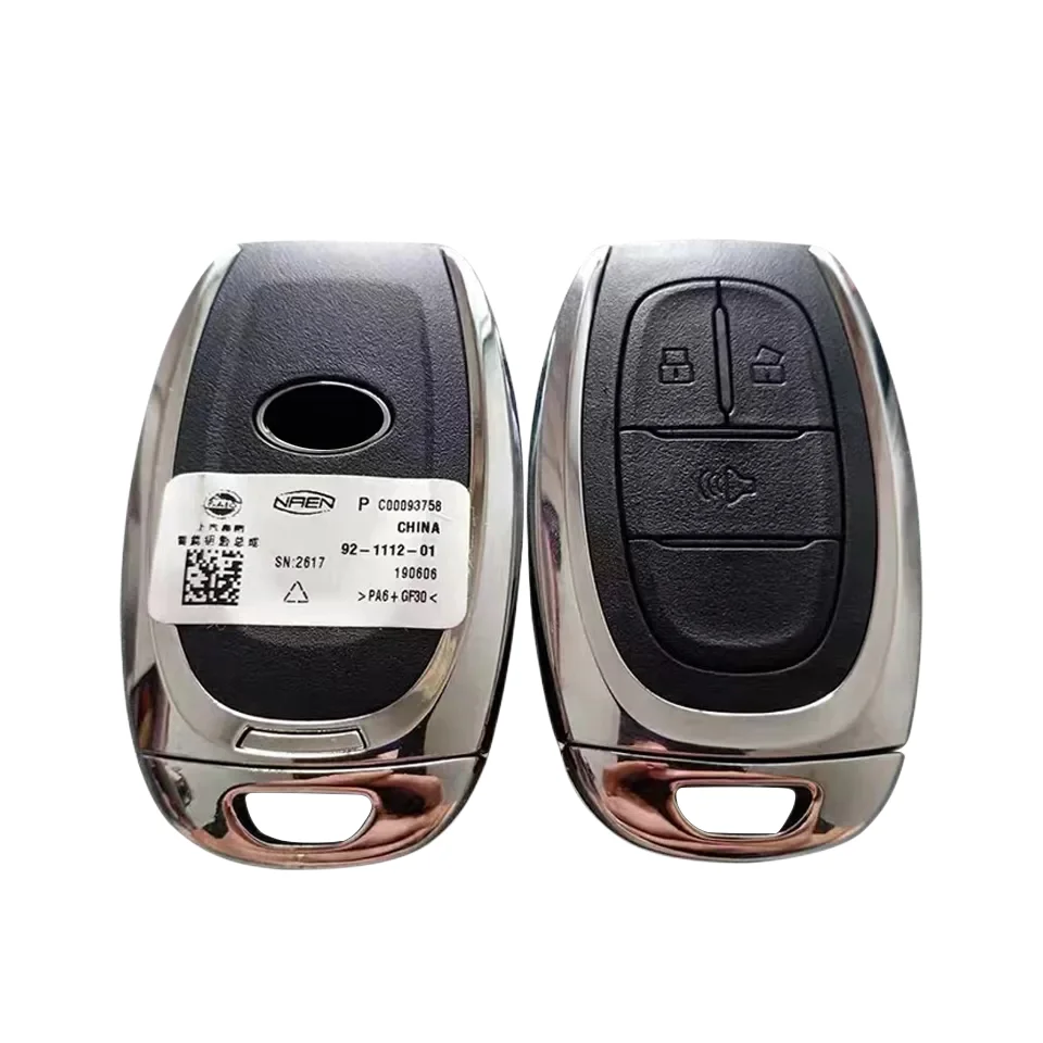 Original Smart Car Key Remote Keyless 433Mhz With ID47 Chip For SAIC ...