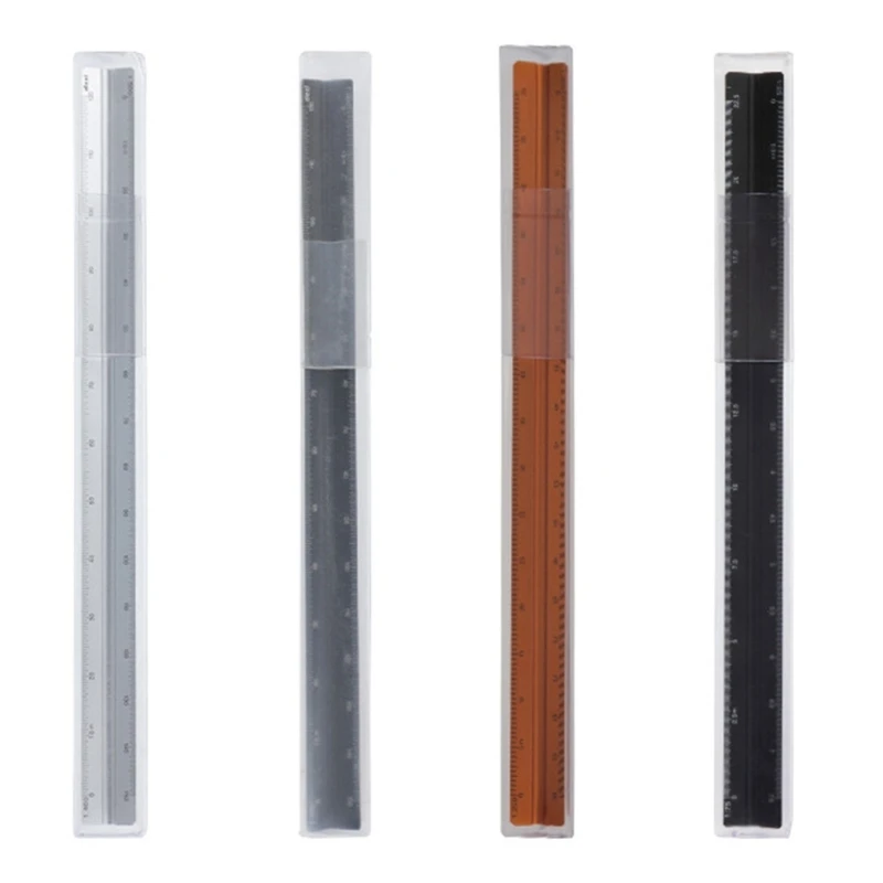 300mm-Aluminum-Triangular-Scale-Ruler-Architectural-Scale-Ruler-Metal ...
