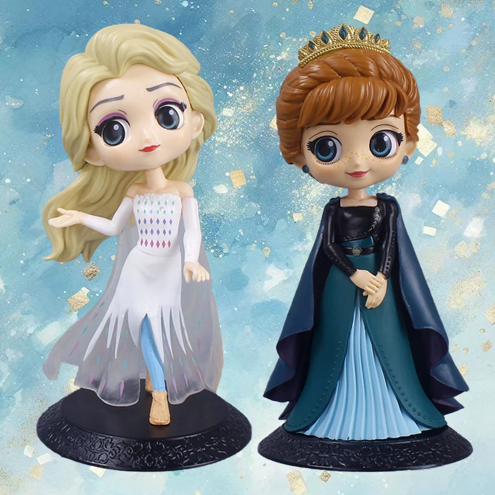 15CM-Disney-Q-Posket-Frozen-Queen-Princess-Aisha-Anna-Figure-GK-Model ...