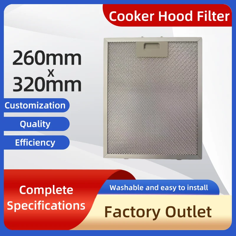 260-320mm-Cooker-Hood-Filters-Metal-Mesh-Extractor-Vent-Filter ...