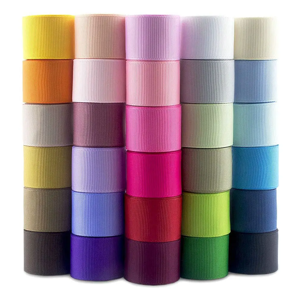10-Yards-Grosgrain-Ribbon-Solid-Polyester-Fabric-for-Gift-Wrapping ...