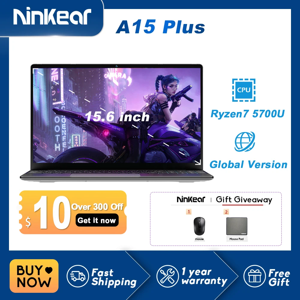 Ninkear-Laptop-A15-Plus-15-6-inch-IPS-1080P-AMD-Ryzen7-5700U-32GB-DDR4 ...