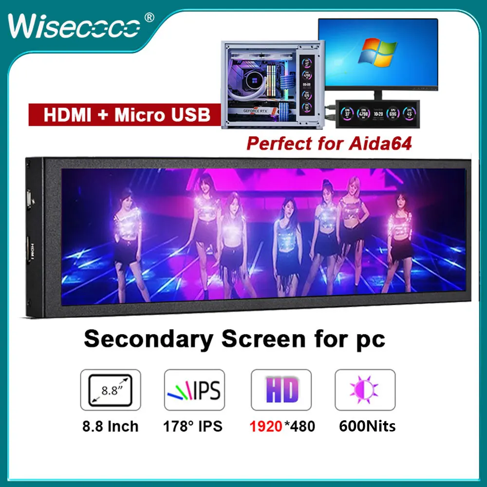 Wisecoco-8-8-Inch-Aida64-Display-480x1920-IPS-Landscape-Screen-HDMI ...