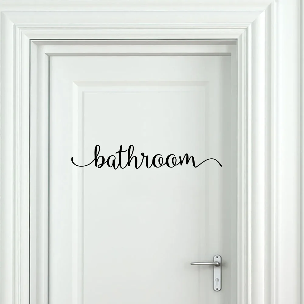 Bathroom-Door-Sticker-Decal-Vinyl-Bath-Washroom-Stylish-Bathroom ...