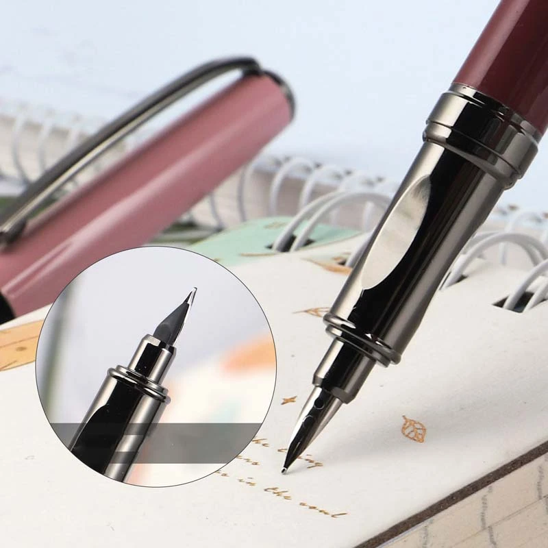 1pc Metal 320 Fountain Pen Morandi Ink Pens Converter Filler Hooded Nib ...