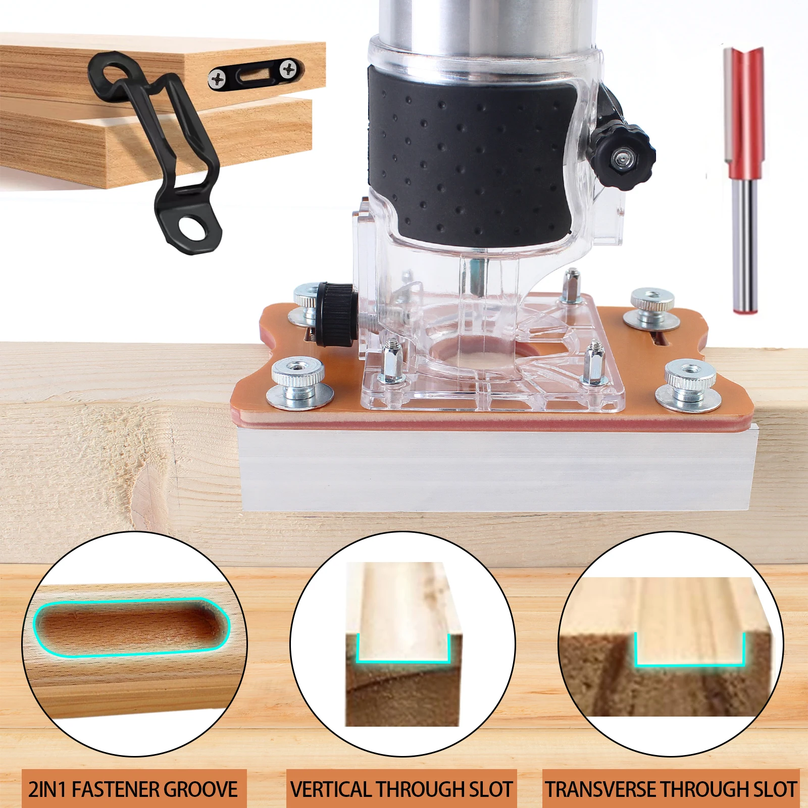 For-65mm-Trimming-Machine-2-In-1-Slotted-Bracket-Invisible-Fasteners ...