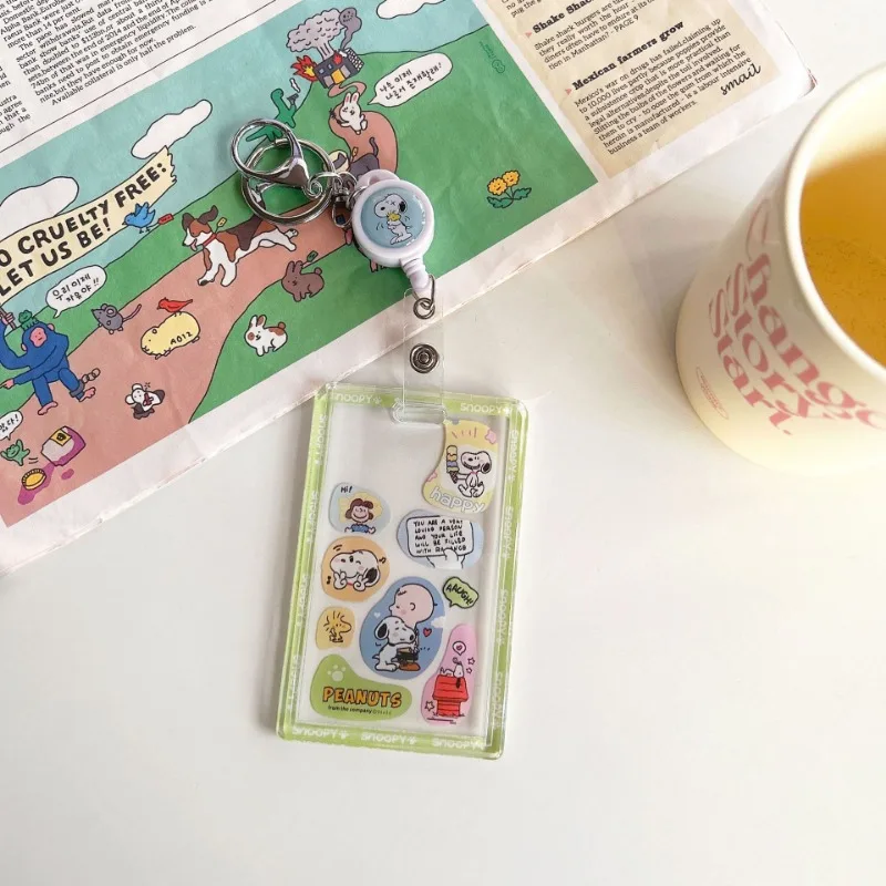 Tarjetero con diseño de Snoopy Charlie Brown, estuche para tarjetas de ...