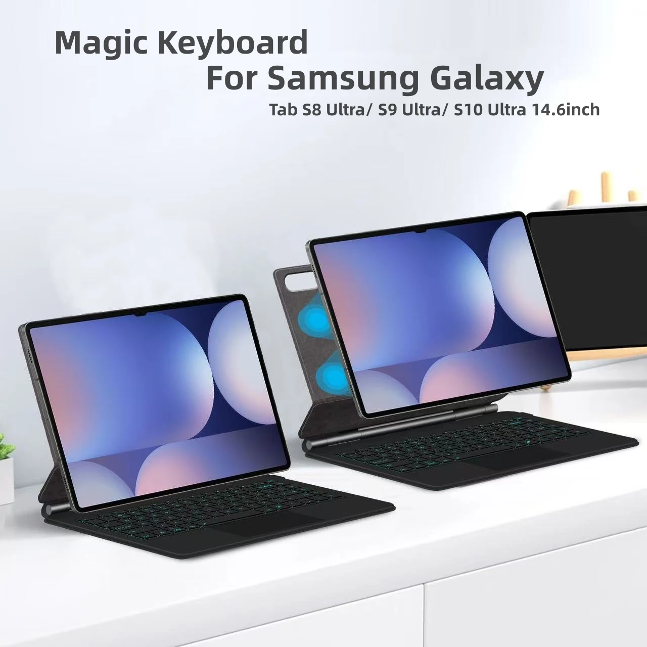 Magic Keyboard Cover for Samsung Galaxy Tab S8 S9 Ultra S10 Ultra 14 ...