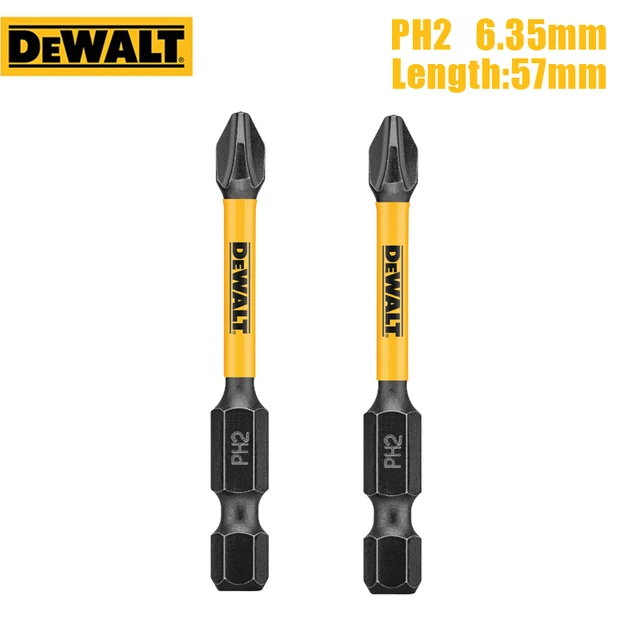 DEWALT PH2 Impact Power Bit 57mm Longer Life Electric Screwdriver ...
