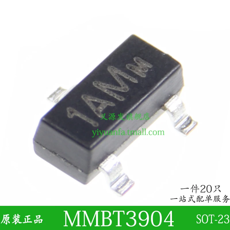 1AM MMBT3904 20 piezas SOT-23 NPN transistores CHIP IC