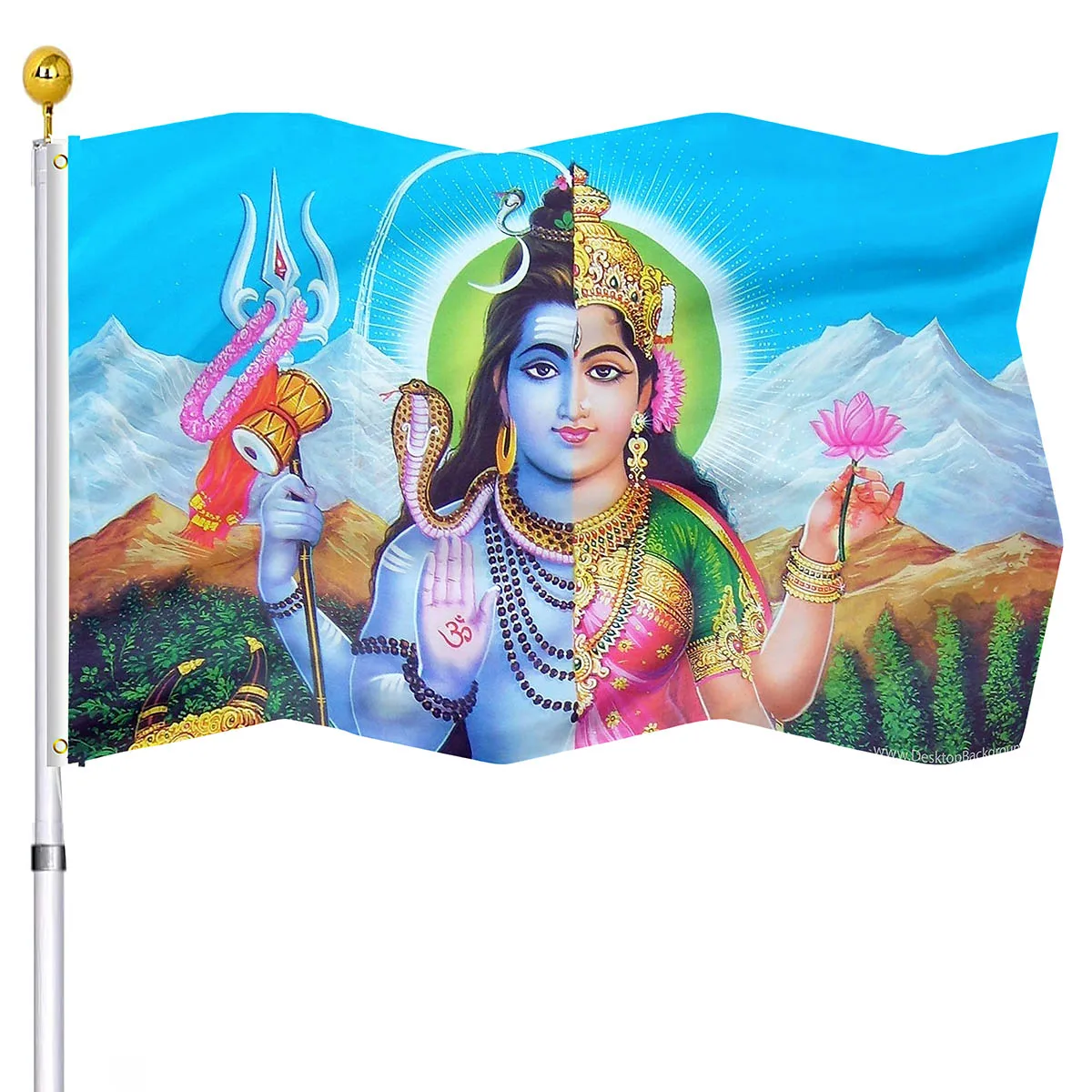 Hindu-God-Shiva-Flag-Indian-Painting-Garden-Flag-House-Indoor-Party ...